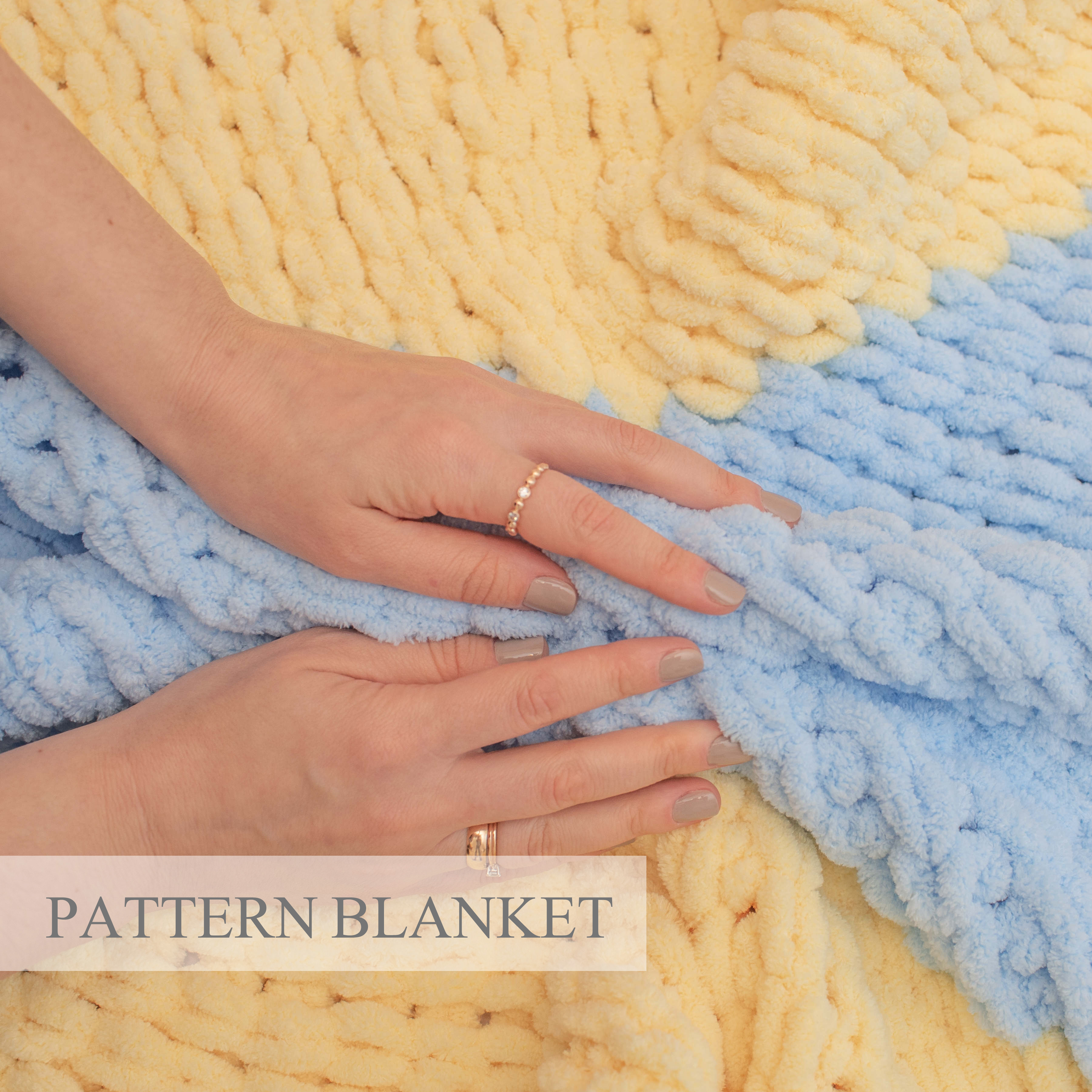 loop yarn blanket pattern, finger knit blanket pattern | Inspire Uplift