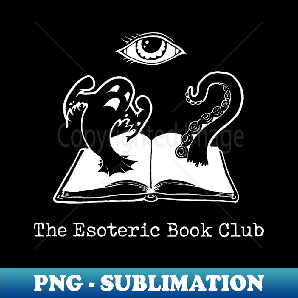 Esoteric Book Club Line Art - Premium PNG Sublimation File - | Inspire ...