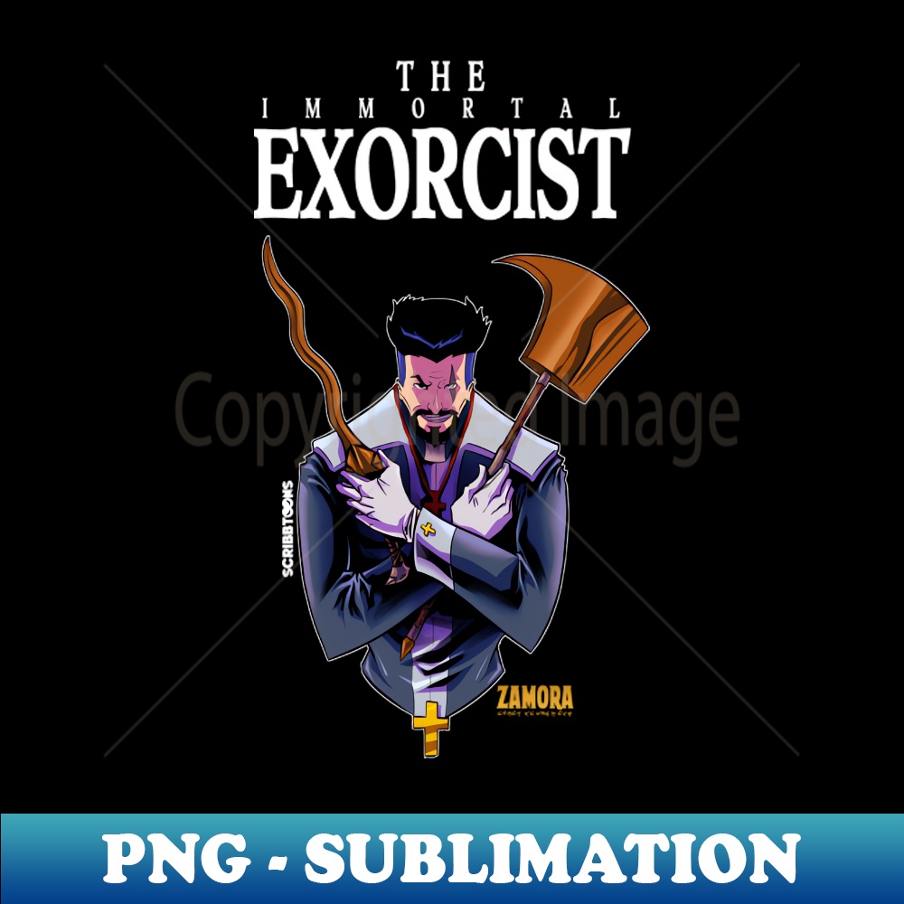 The Immortal Exorcist Black - Unique Sublimation PNG Downloa | Inspire ...