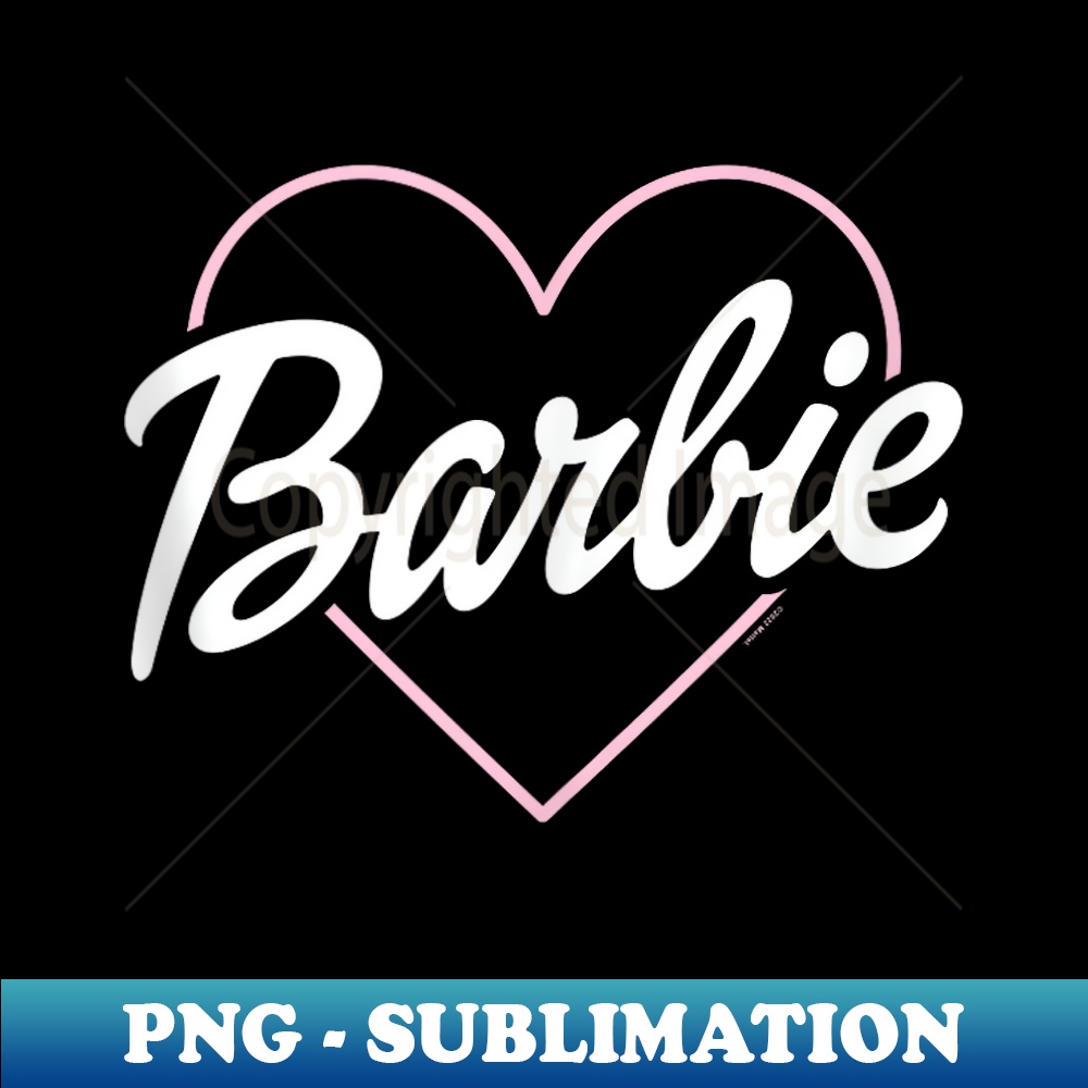 Barbie - Logo Heart - PNG Transparent Digital Download File | Inspire ...