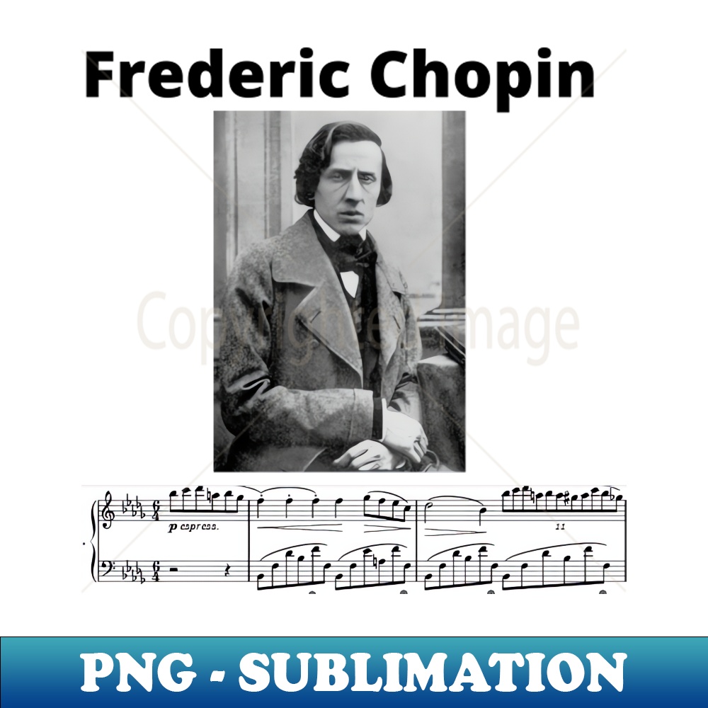 Frederick Chopin - PNG Transparent Sublimation Design - Revo | Inspire ...