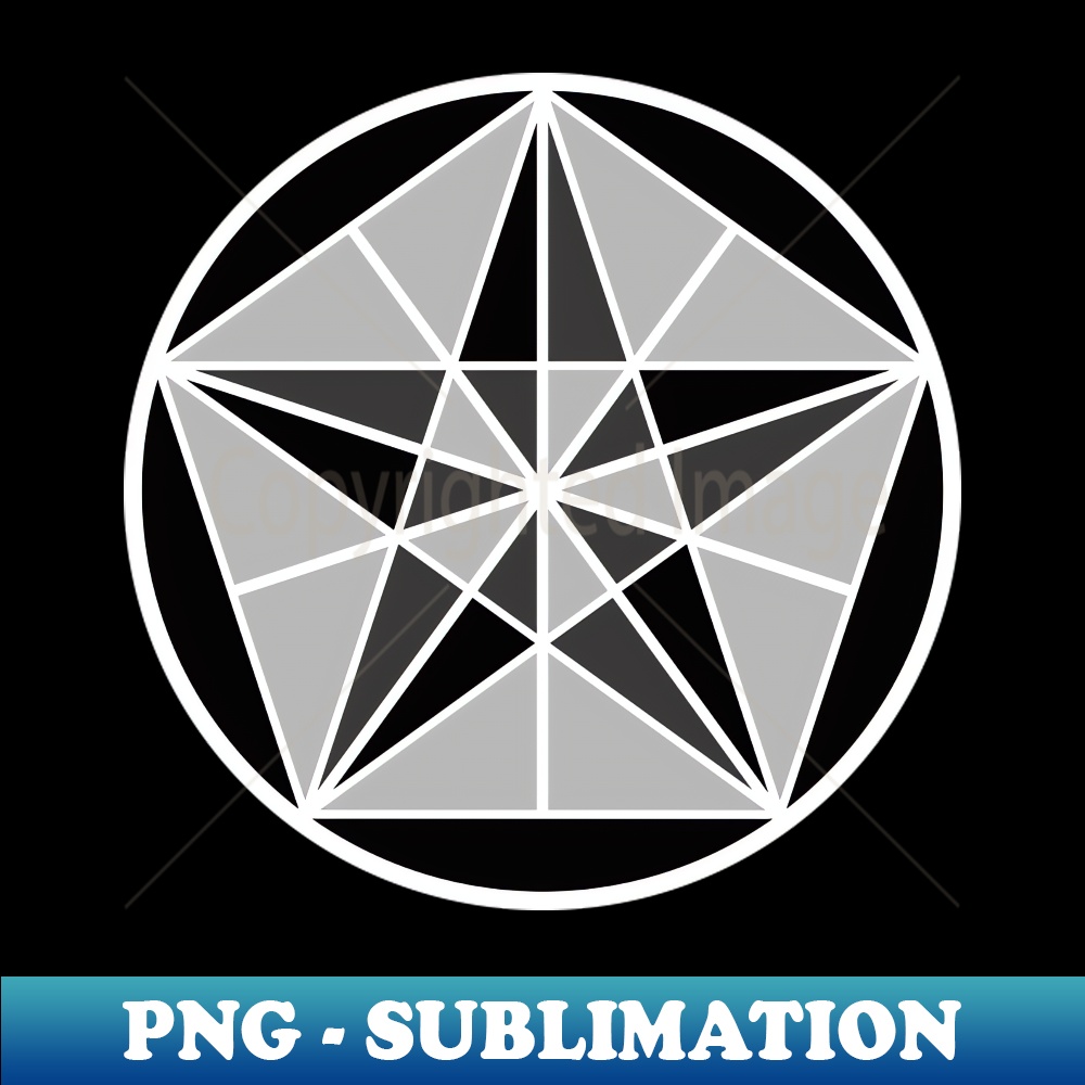 Black and Silver Grey Crystal Star - Stylish Sublimation Dig | Inspire ...
