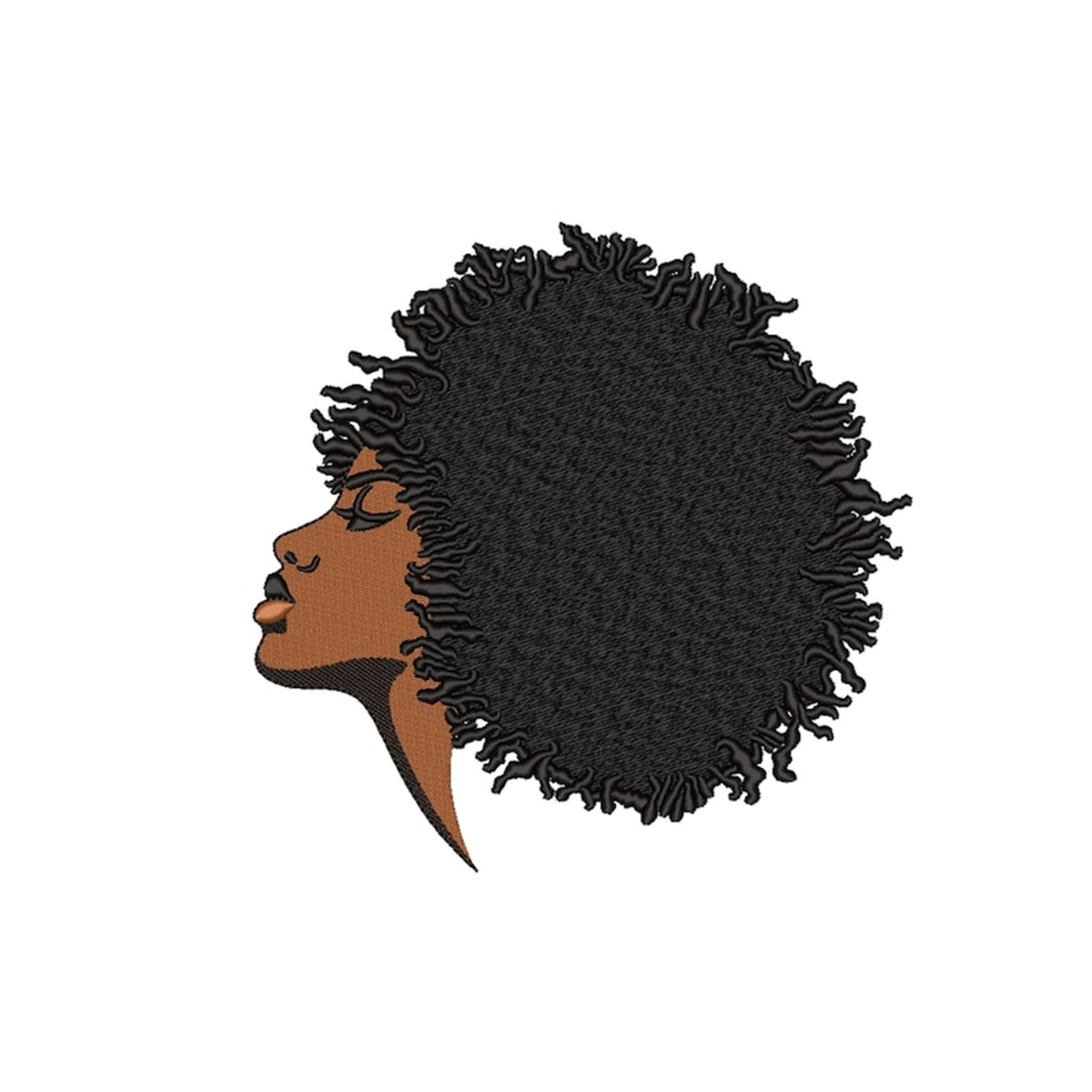 Beautiful Black Woman Embroidery Design, African American Wo - Inspire ...