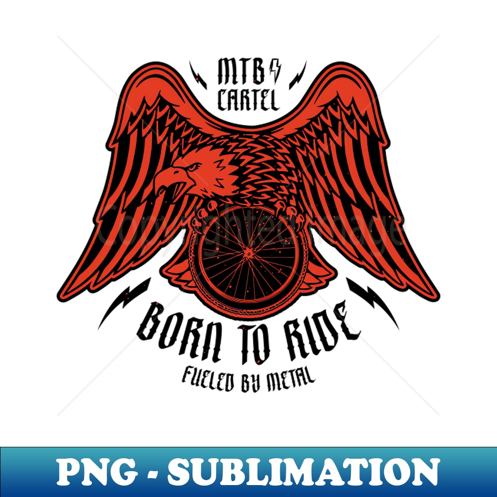 Born To Ride Eagle Mountain Biking Graphic - Blood - Exclusi | Inspire ...