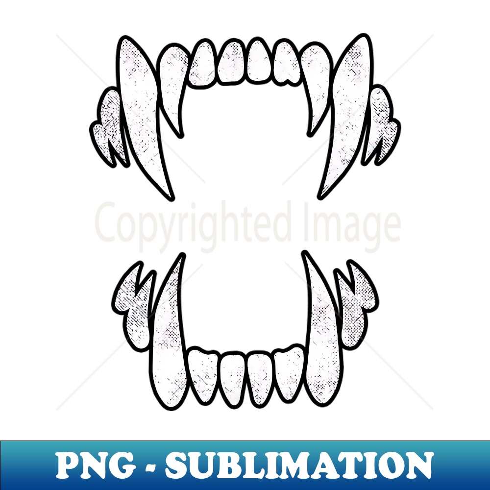 Scary Wolf Fangs - PNG Transparent Sublimation File - Perfec - Inspire ...