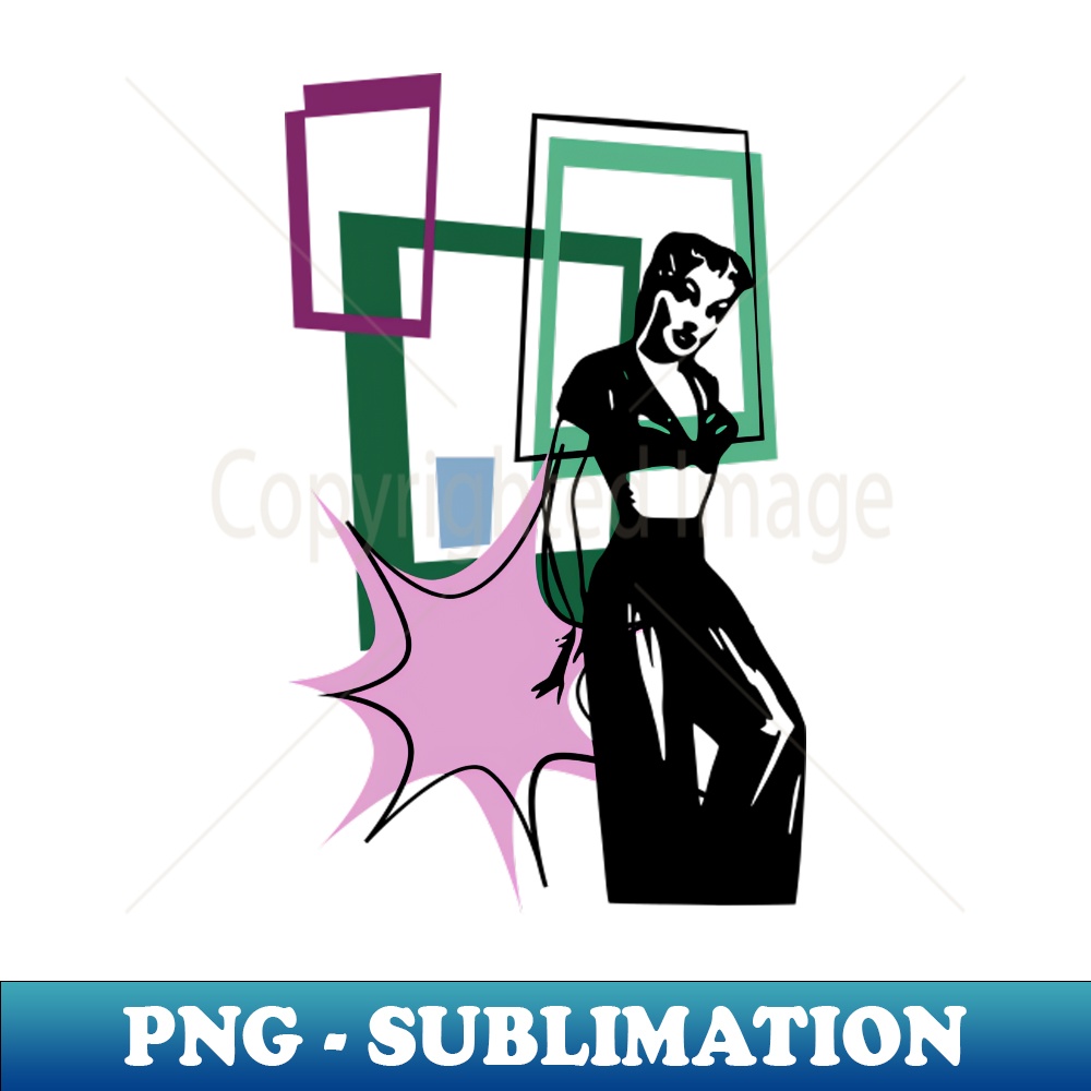 Atomic Age Pinup - Retro Woman - PNG Transparent Sublimation - Inspire ...