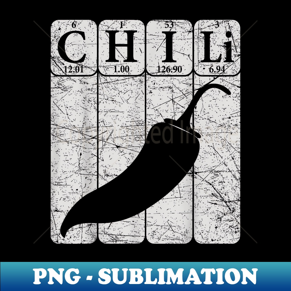 Chili Periodic Table Elements Chili Pepper Spicy Food Retro | Inspire ...