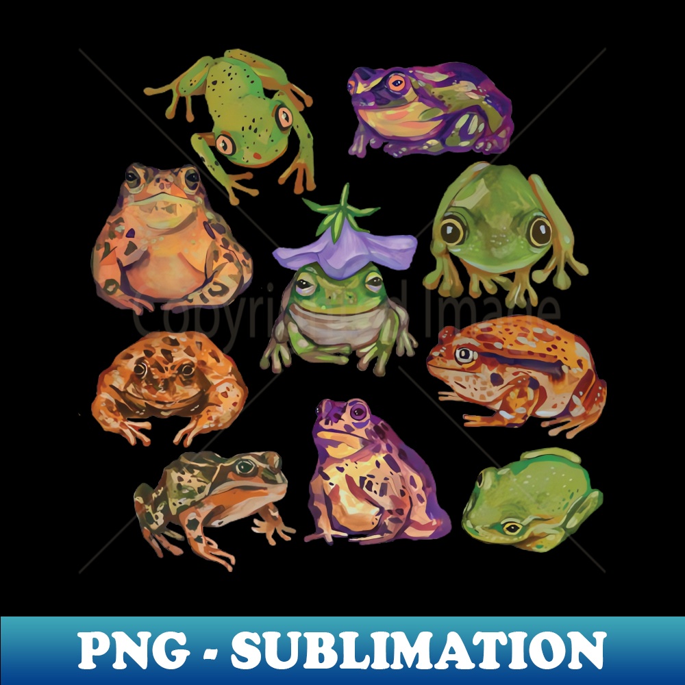 Frogs and toads - Elegant Sublimation PNG Download - Vibrant - Inspire ...