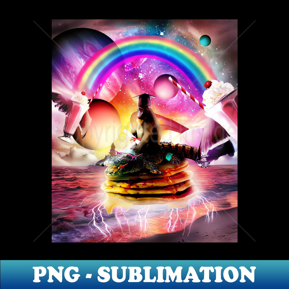 Monkey Riding Crocodile on top of Pancakes - Exclusive Subli | Inspire ...