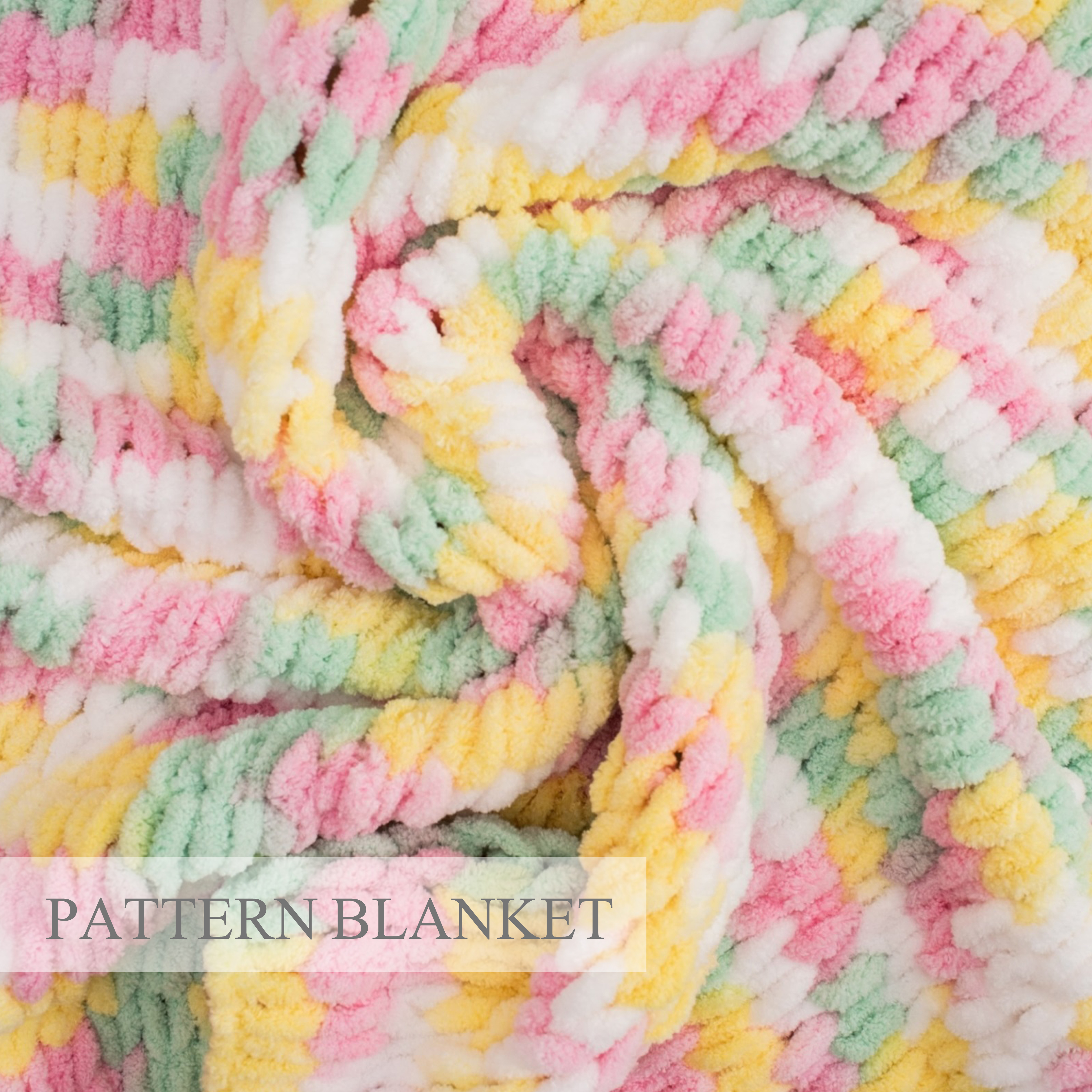 loop yarn blanket pattern, finger knit blanket pattern | Inspire Uplift