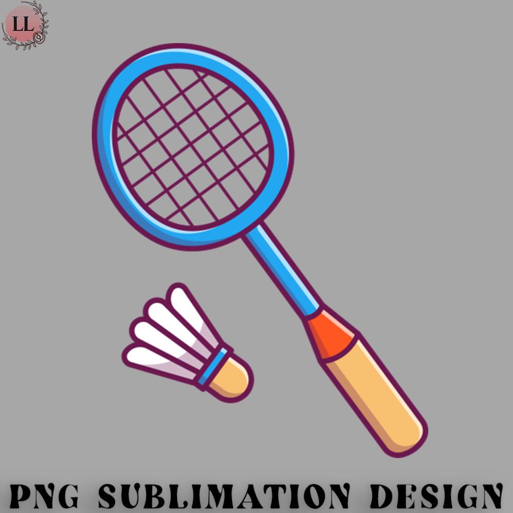 Badminton PNG Racket And Shuttlecock Cartoon | Inspire Uplift