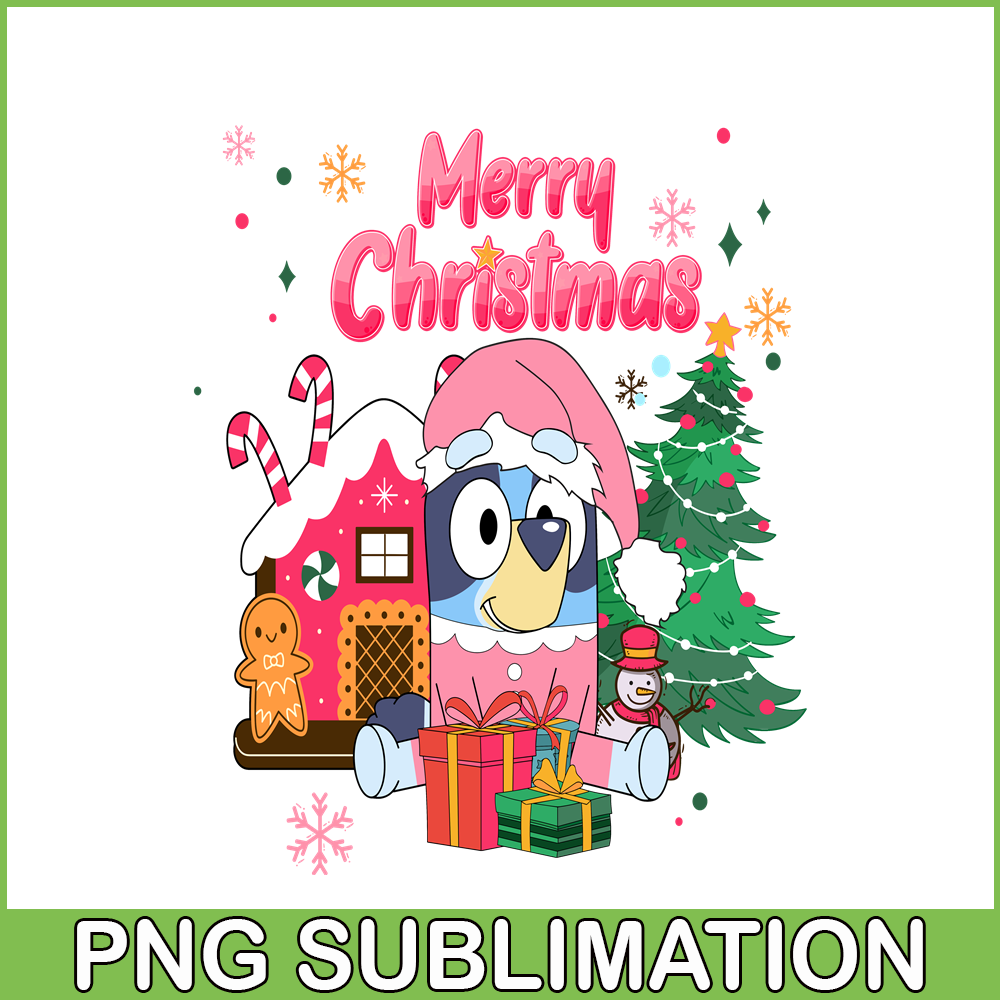 Bluey And Christmas Gift PNG, Christmas Tree PNG, Bluey And | Inspire ...