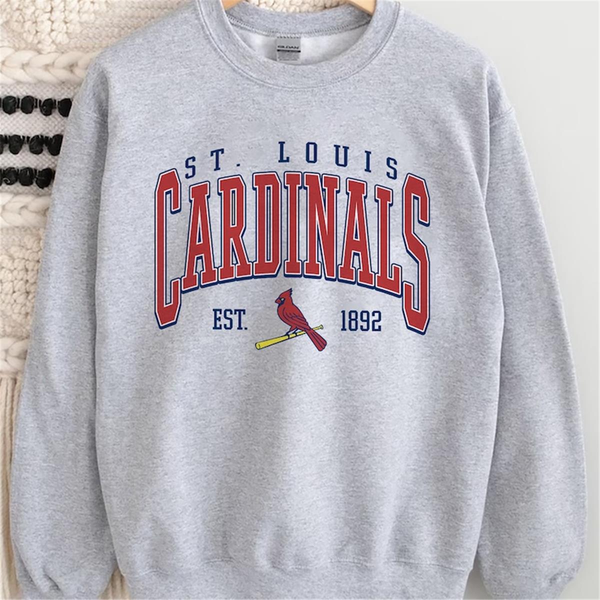 Vintage St Louis Cardinals Sweatshirt, St Louis Baseball Hoo | Inspire ...