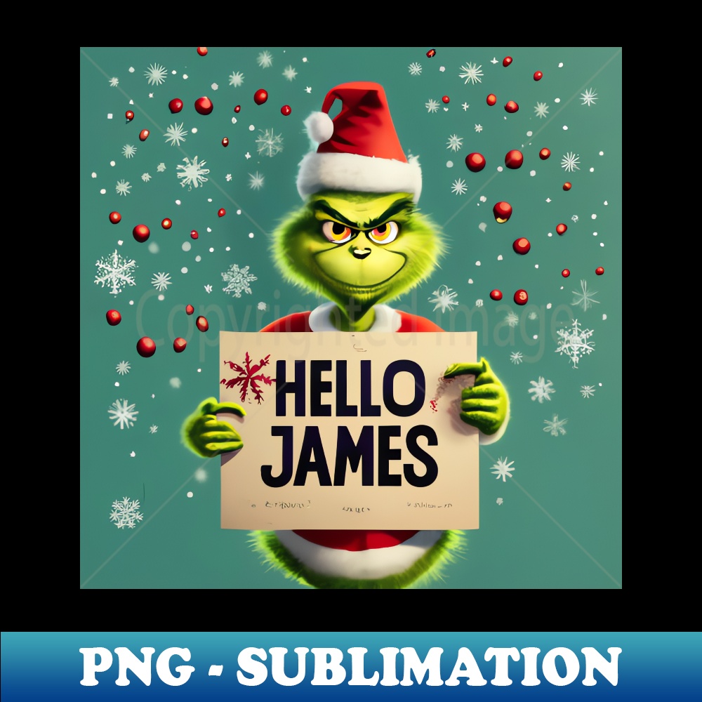 Hello James - Modern Sublimation PNG File - Bold & Eye-catch | Inspire ...