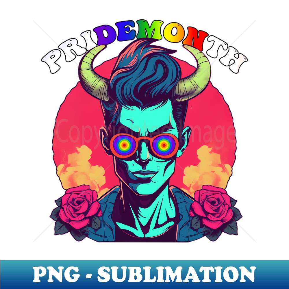 Pride Month Demon with Rainbow Sunglasses - PriDE MONth Demo | Inspire ...