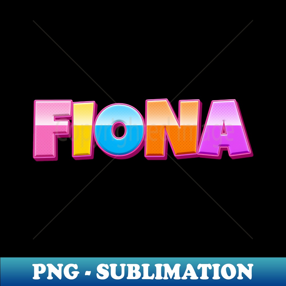 Rainbow Craft Fiona Name - Special Edition Sublimation PNG F | Inspire ...