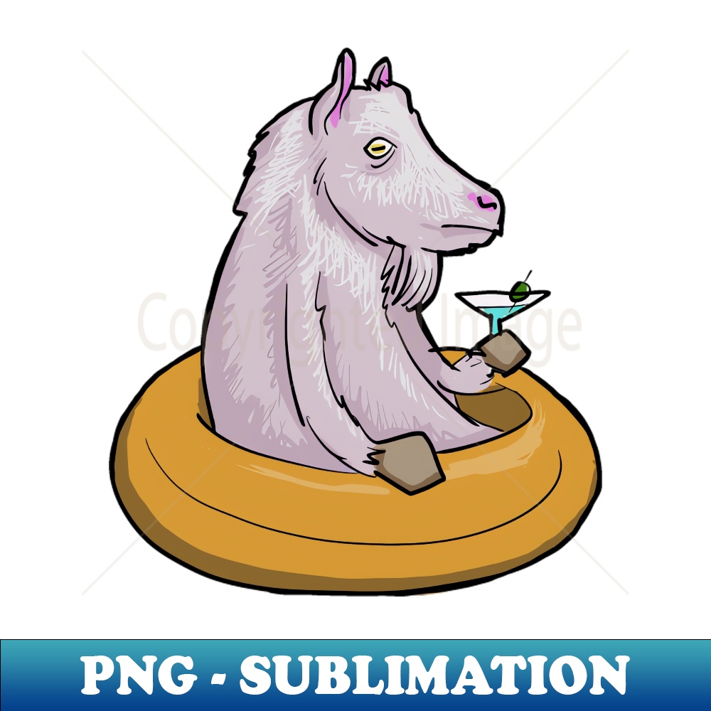 Float your goat - Aesthetic Sublimation Digital File - Captu - Inspire Uplift