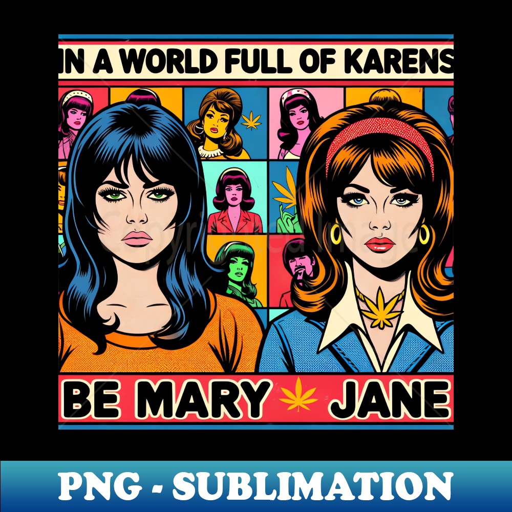 In a world full of Karens be Mary Jane - Exclusive PNG Subli | Inspire Uplift