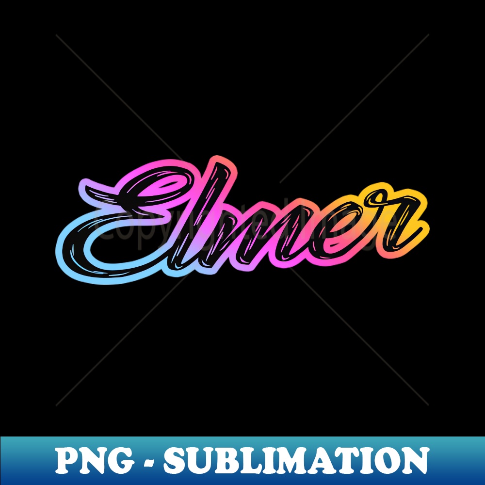 Name Elmer - Unique Sublimation PNG Download - Spice Up Your - Inspire ...