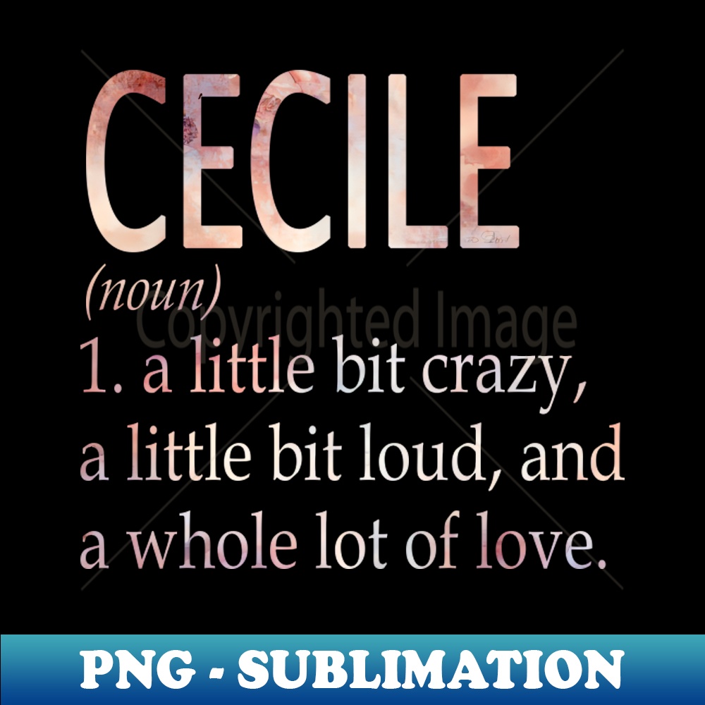Cecile Girl Name Definition - PNG Transparent Digital Downlo | Inspire ...