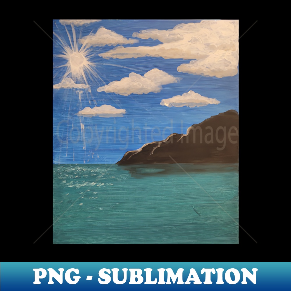 Ocean view - High-Resolution PNG Sublimation File - Defying | Inspire ...