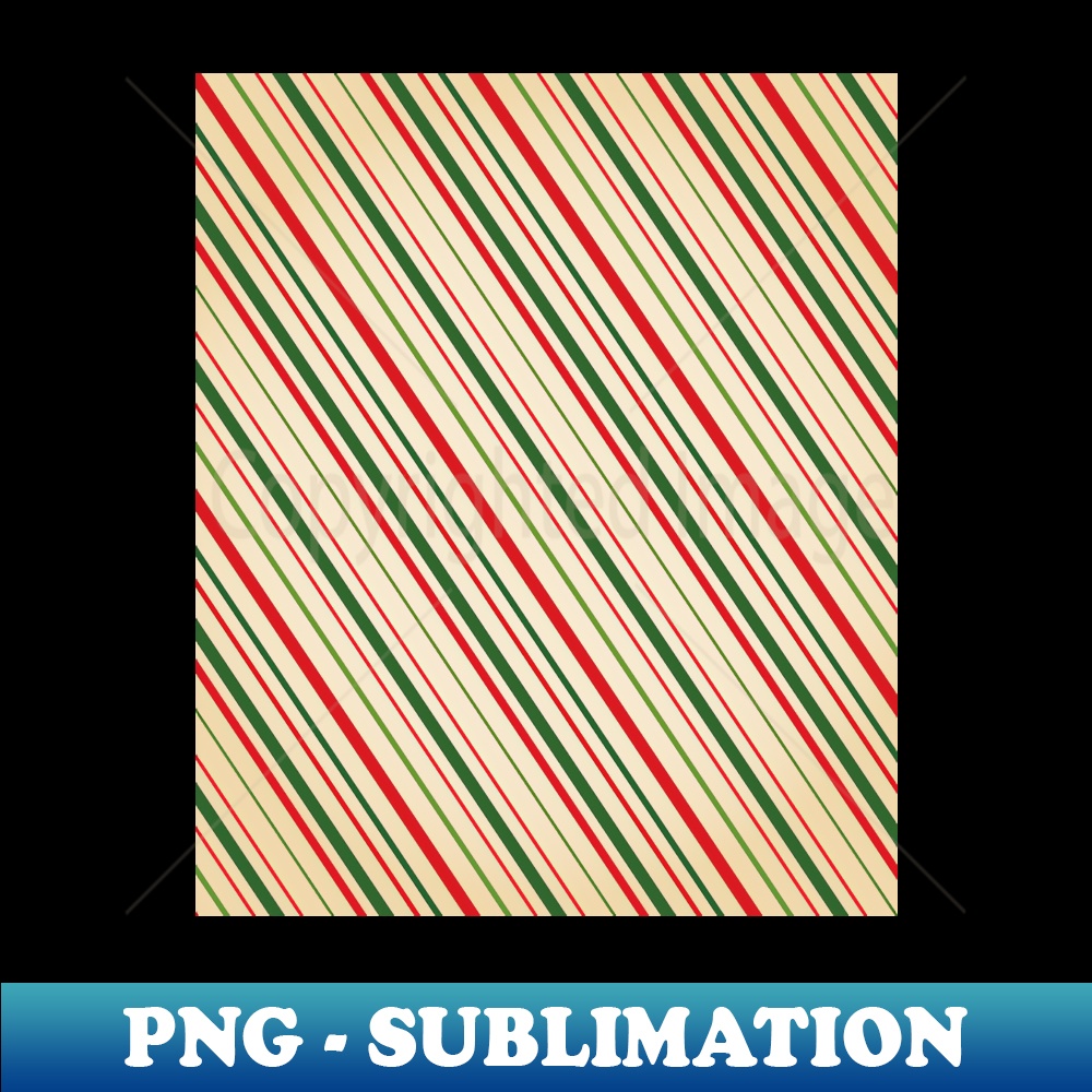 Vintage Candy Cane Wrapping Paper Pattern - High-Quality PNG | Inspire ...