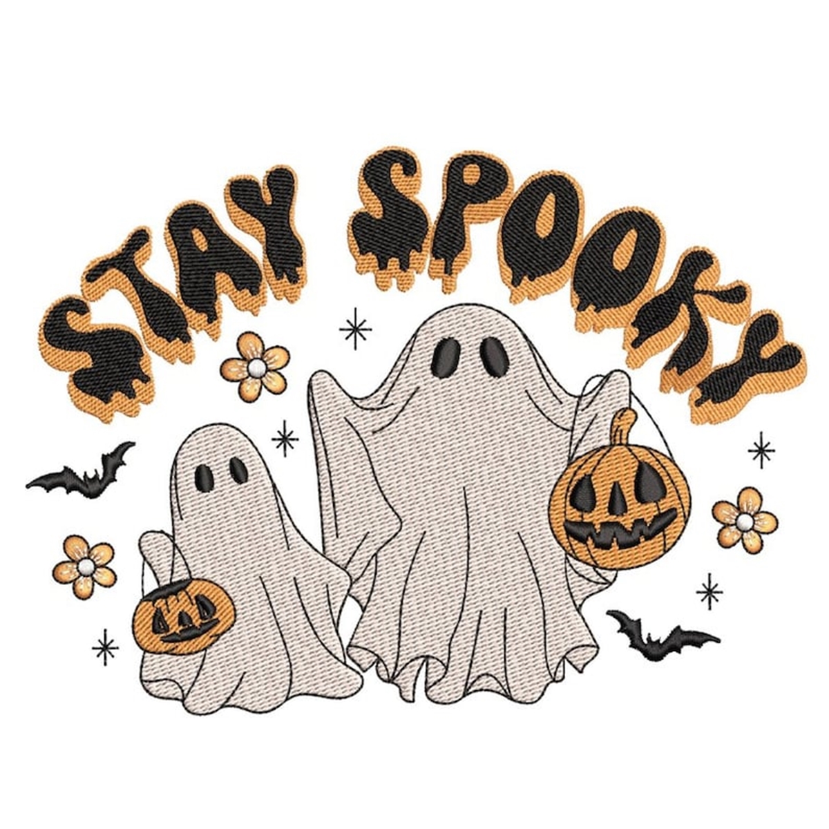 Stay Spooky Embroidery Design, Spooky Season Machine Embroid | Inspire ...