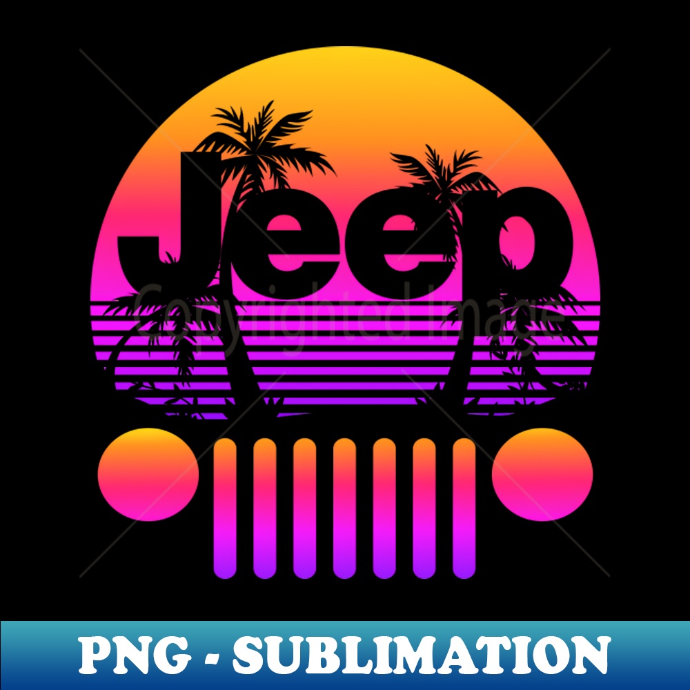 Retro Jeep - Sublimation-Ready PNG File - Fashionable and Fe | Inspire ...