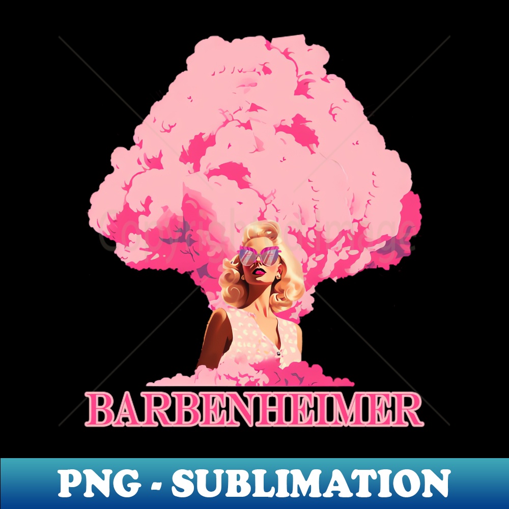 Barbie x Oppenheimer 2023 BARBENHEIMER - PNG Transparent Su - Inspire ...