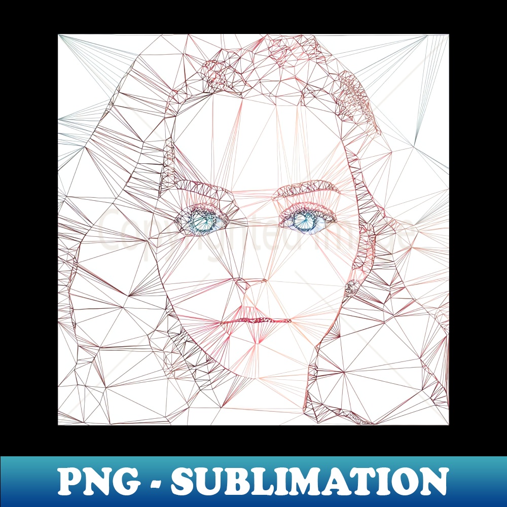 Cute Girl with blue eyes thread art - Premium Sublimation Di | Inspire ...