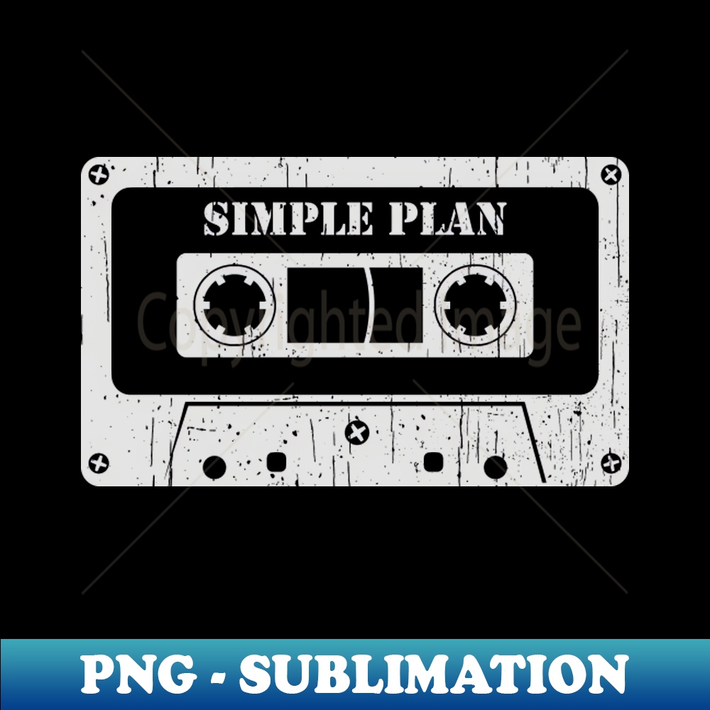 Simple Plan - Vintage Cassette White - Digital Sublimation D | Inspire ...