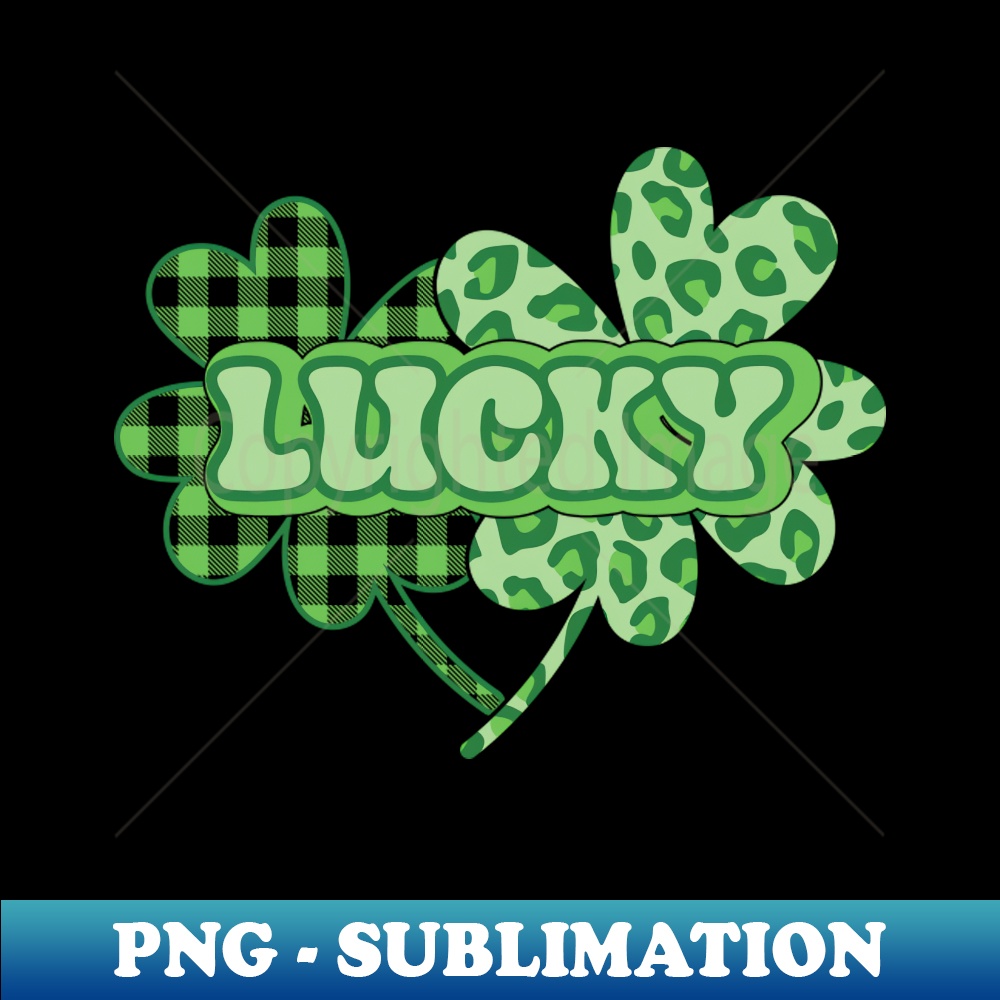 Lucky Clover Leopard Plaid St Patrick - Exclusive PNG Sublim | Inspire ...