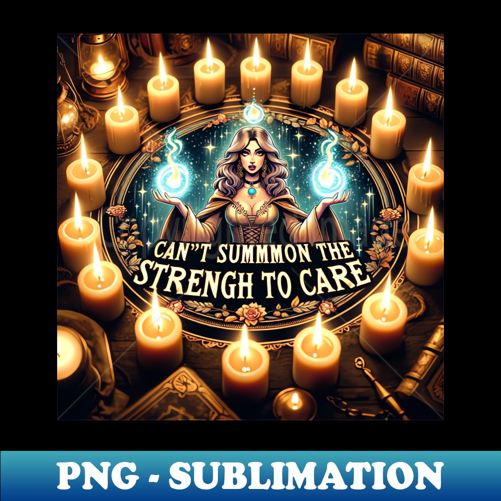 Cant summon the strength to care - High-Resolution PNG Subli - Inspire Uplift