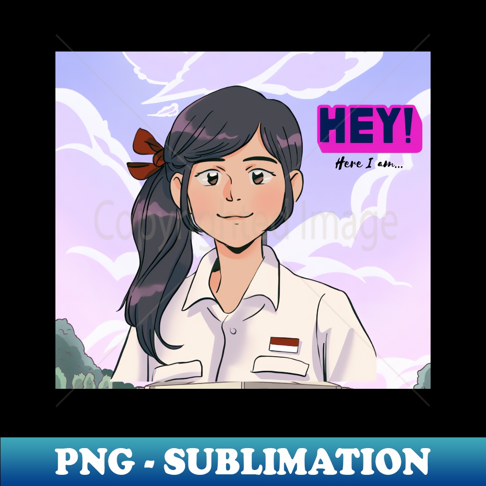 Hey Anime retro cartoonish tshirt - Digital Sublimation Down - Inspire ...