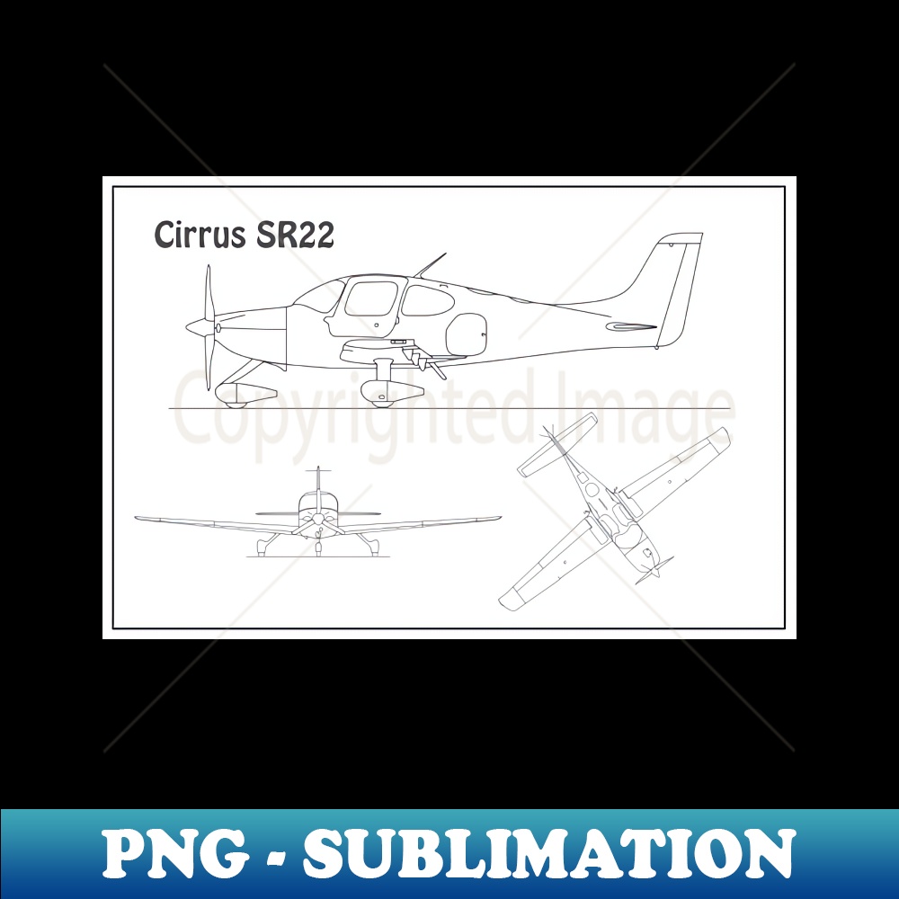 Cirrus SR22 - Airplane Blueprint Drawing Plans or Schematics - Inspire ...