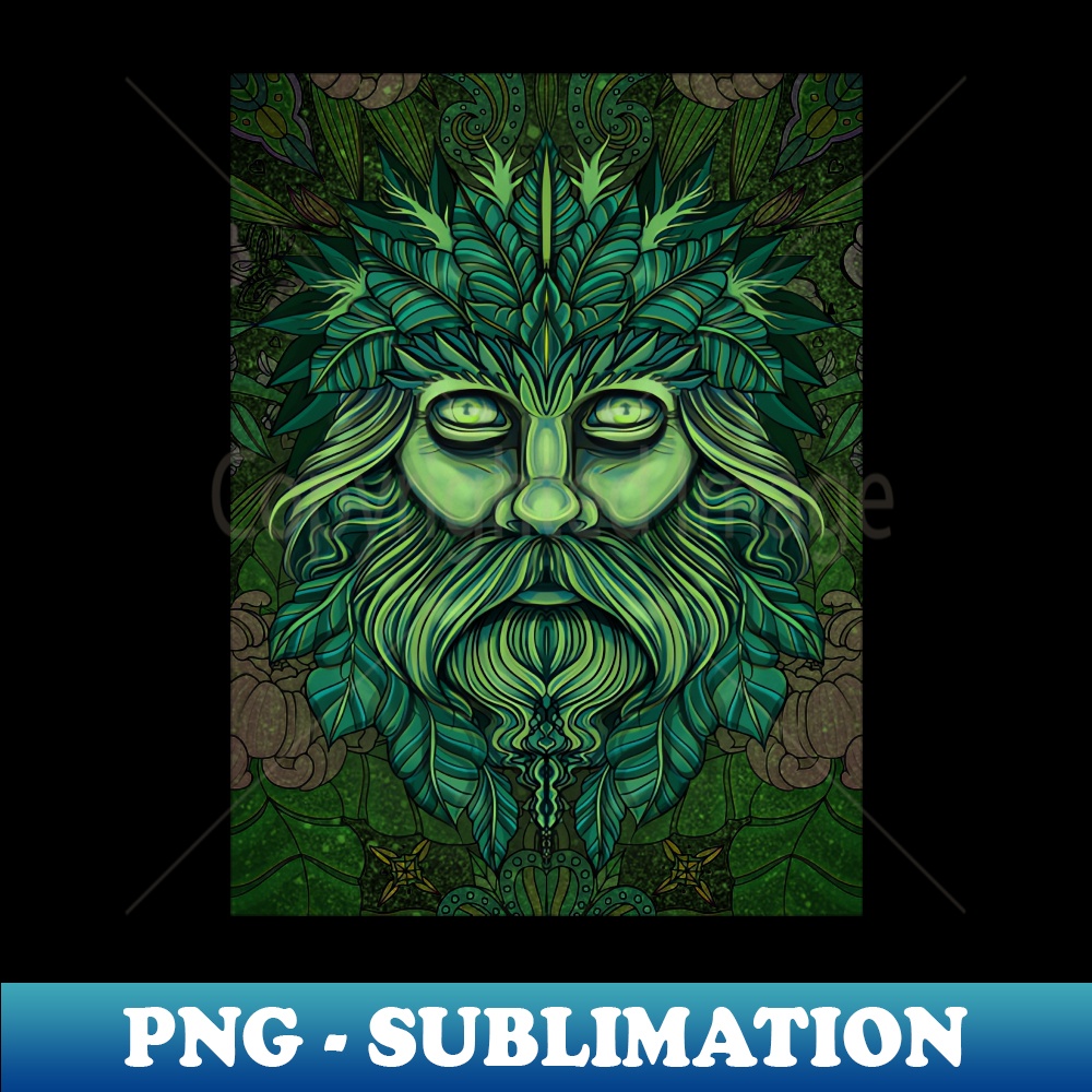 Green Man - PNG Transparent Sublimation Design - Perfect for - Inspire ...