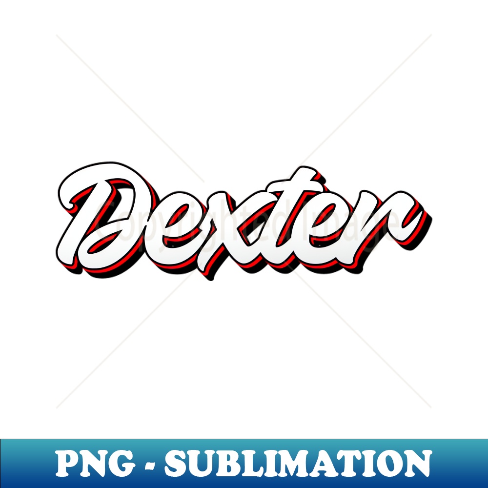Dexter name - cool 70s retro font - PNG Transparent Sublimat - Inspire ...