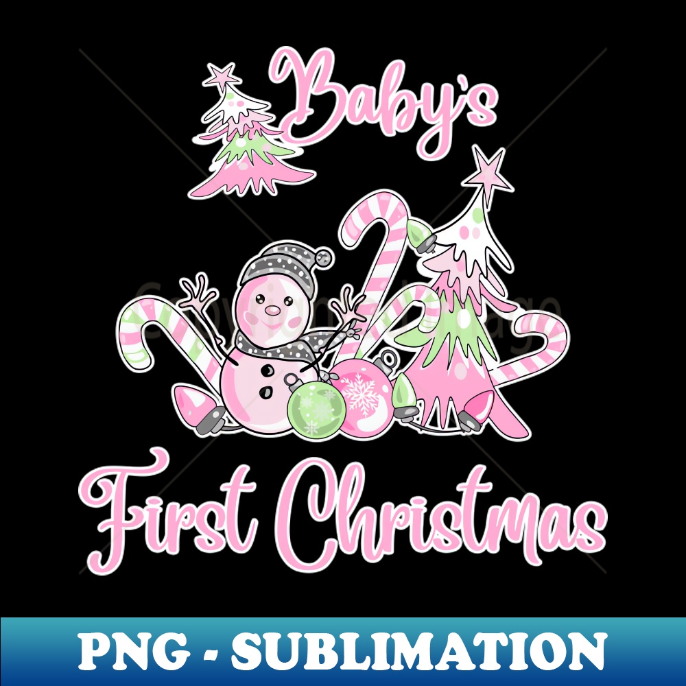 Babys First Christmas - PNG Transparent Digital Download Fil | Inspire ...