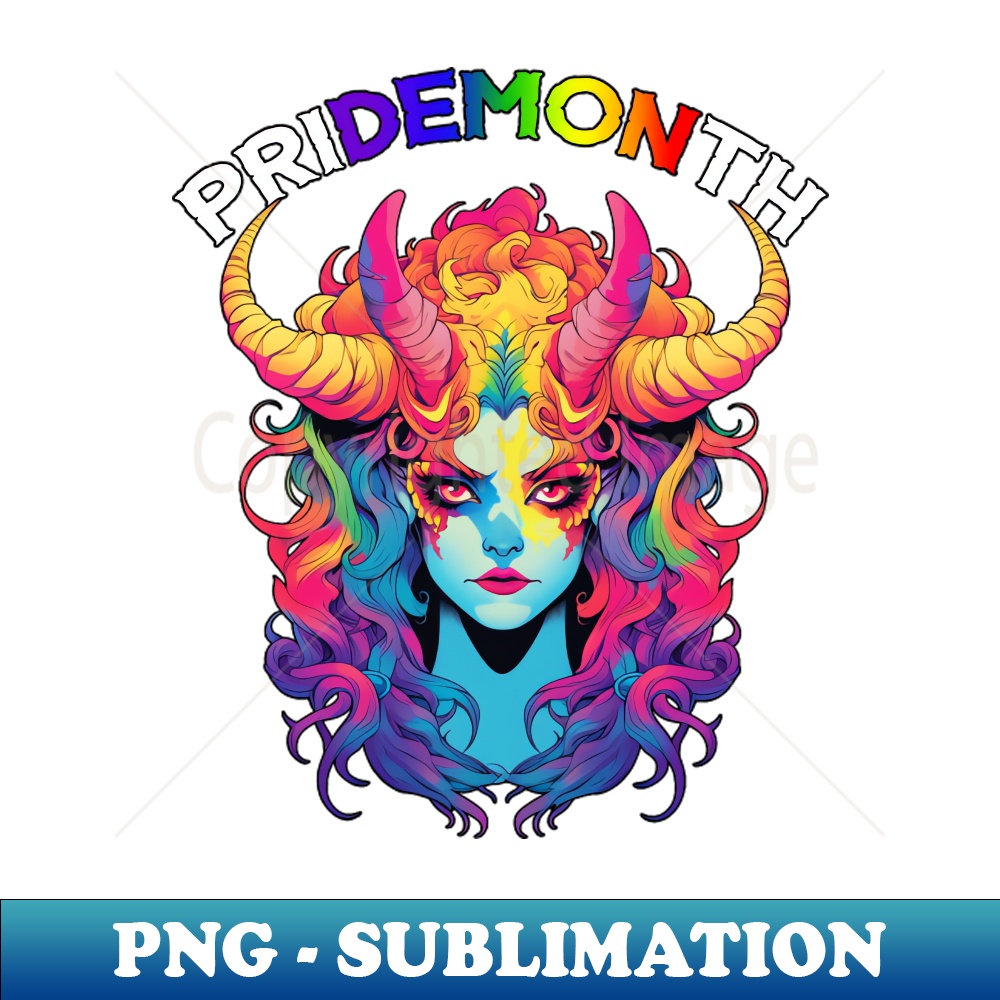 Pride Month Demon - PriDE MONth Demon - Exclusive PNG Sublim - Inspire ...