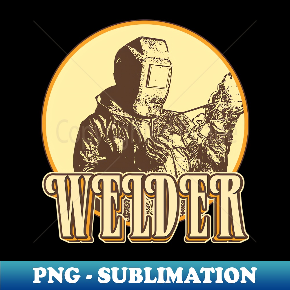 Welder drawing with retro style - Premium Sublimation Digita | Inspire ...