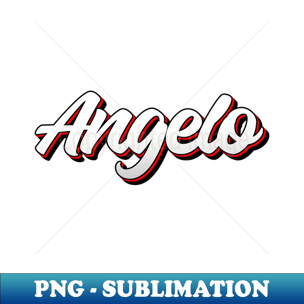 Angelo name - cool 70s retro font - PNG Transparent Sublimat | Inspire ...