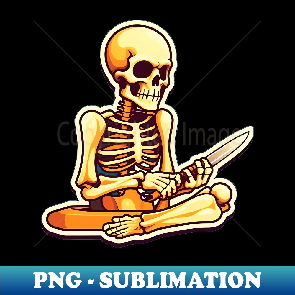 Cool Knife Skeleton - Sublimation-Ready PNG File - Defying t | Inspire ...
