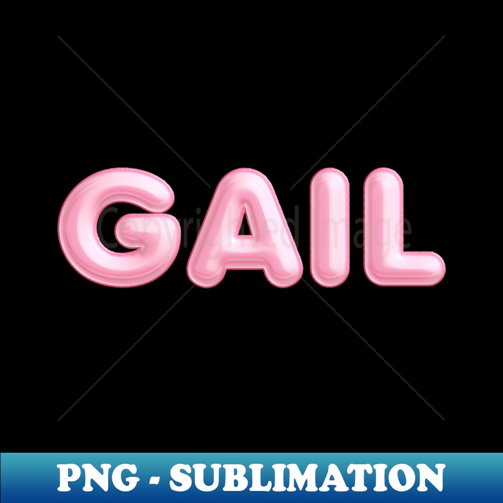 Gail Name Pink Balloon Foil - PNG Sublimation Digital Downlo | Inspire ...