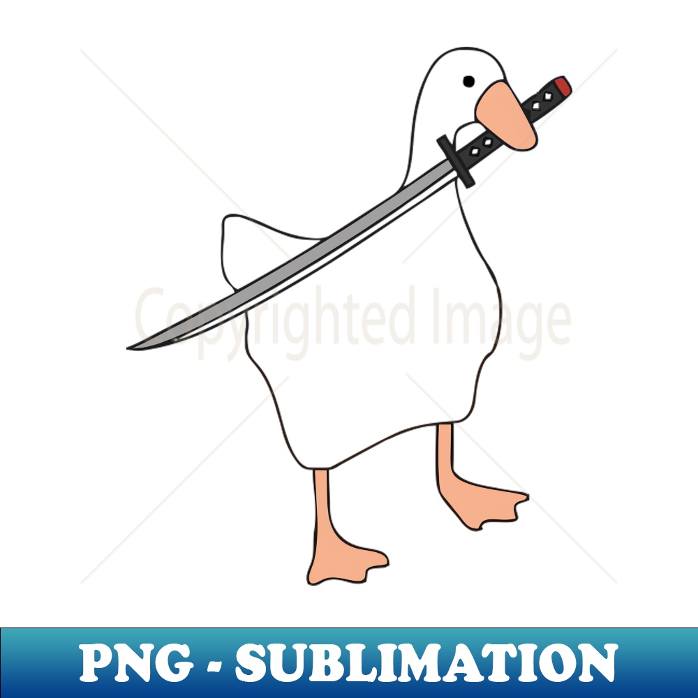 duck with a sword - PNG Transparent Sublimation File - Defyi - Inspire ...