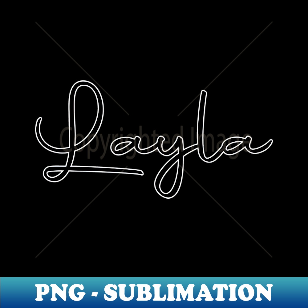 Autography Layla Name Label - Unique Sublimation PNG Downloa | Inspire ...