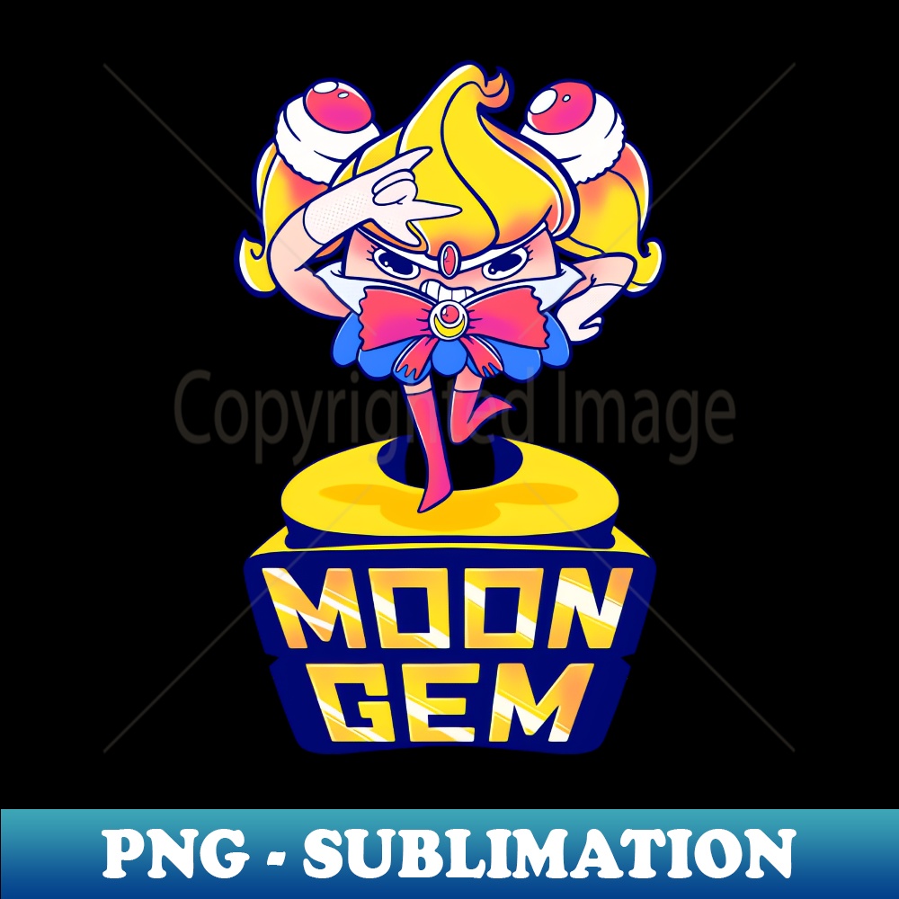 Moon Gem - PNG Transparent Sublimation Design - Instantly Tr | Inspire ...