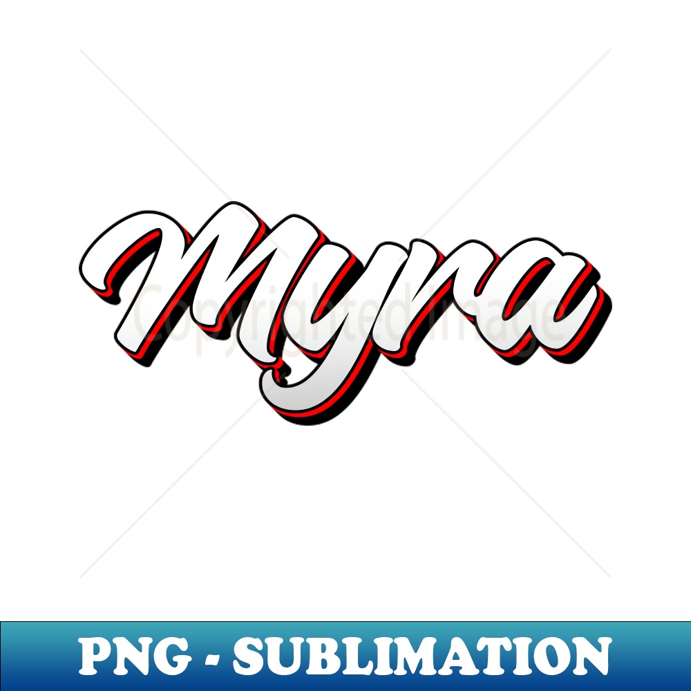 Myra name - cool 70s retro font - PNG Transparent Sublimatio - Inspire ...