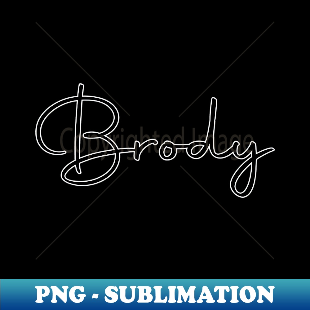 Autography Brody Name Label - PNG Transparent Digital Downlo - Inspire ...