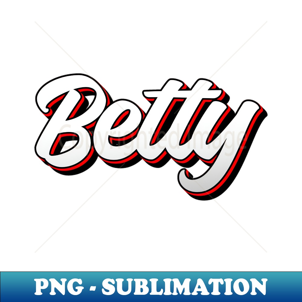Betty name - cool 70s retro font - Retro PNG Sublimation Dig | Inspire ...
