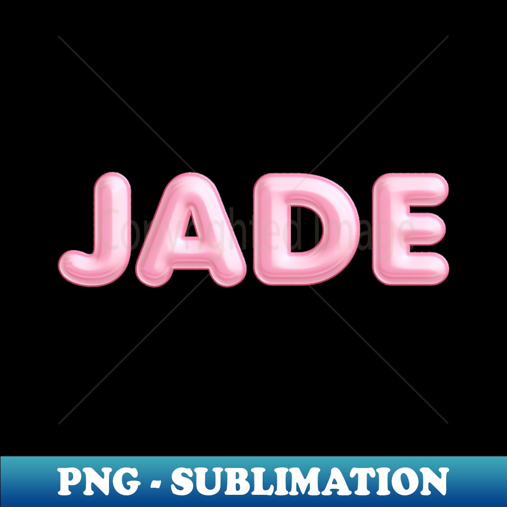 Jade Name Pink Balloon Foil - PNG Transparent Sublimation Fi | Inspire ...